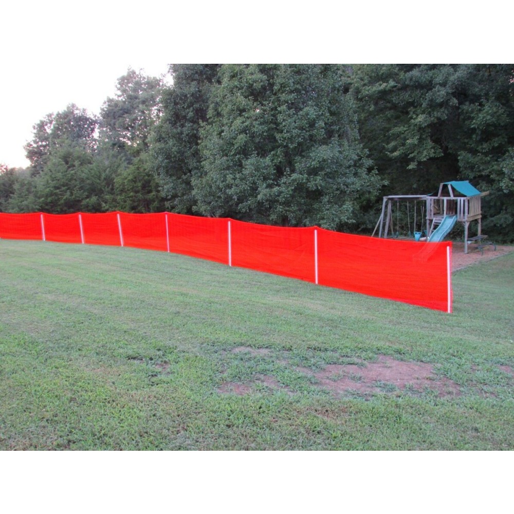 Roll-A-Fence Temporary Baseball Outfield Fence & Barrier Package ...