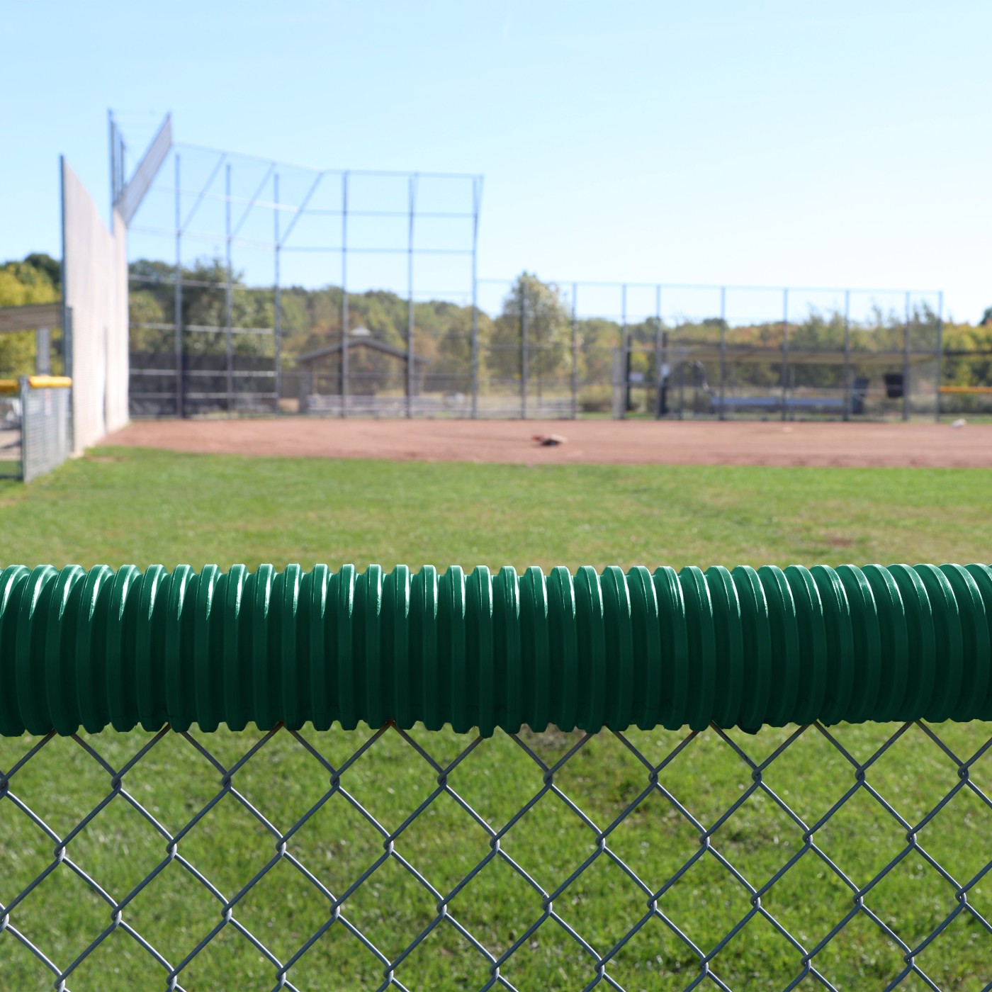 Baseball Fence Poly Cap 100' Fence Topper - Ready To Install (Green ...