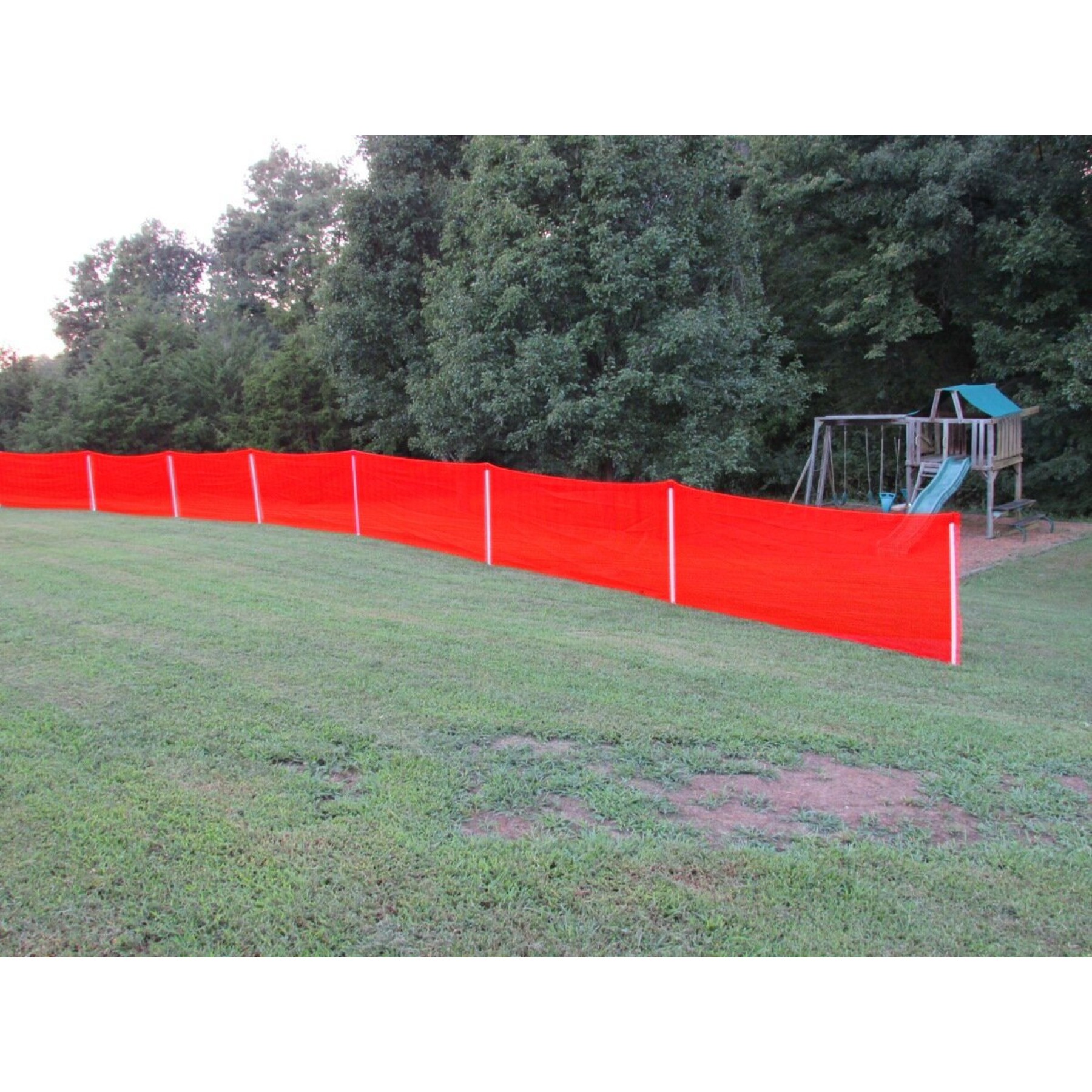 Roll-A-Fence Temporary Baseball Outfield Fence & Barrier Package ...