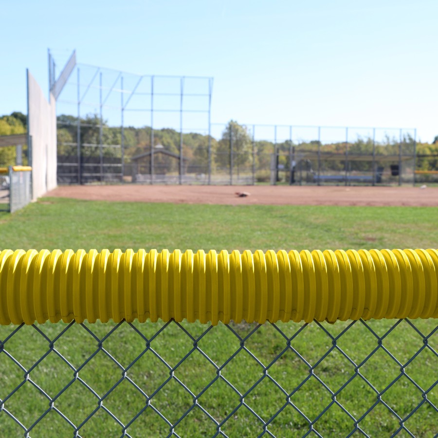 Baseball Fence Poly Cap 250' Fence Topper - Ready To Install (Yellow ...