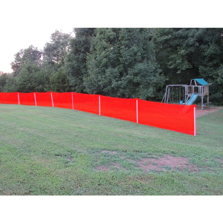 Roll-A-Fence Temporary Baseball Outfield Fence & Barrier Package ...