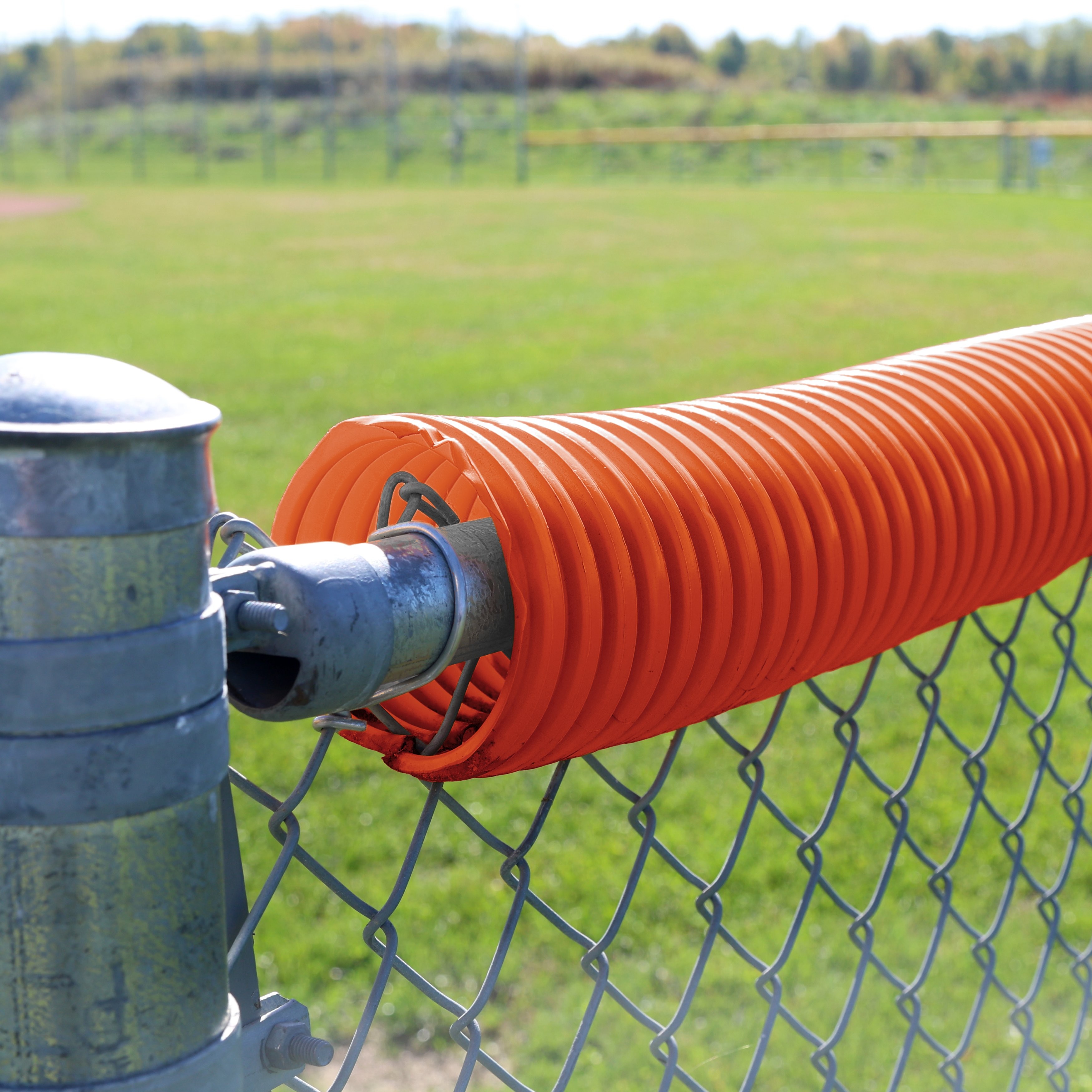 Baseball Fence Poly Cap 100' Fence Topper - Ready To Install (Orange ...