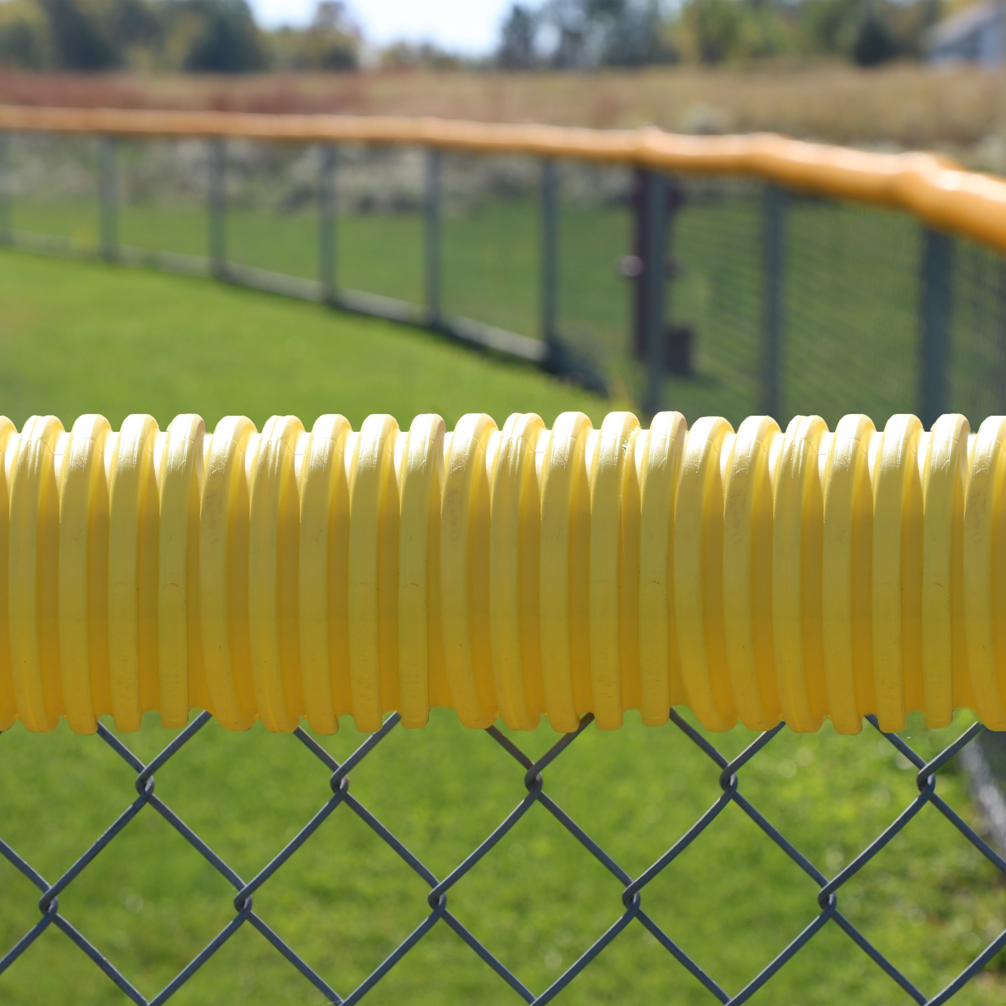 Baseball Fence Poly Cap 100' Fence Topper - Ready To Install (Yellow ...