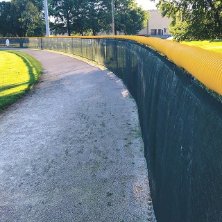 Baseball Fence Poly Cap 250' Fence Topper - Ready To Install (Yellow ...