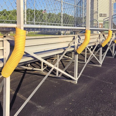 Baseball Fence Poly Cap 250' Fence Topper - Ready To Install (Yellow ...