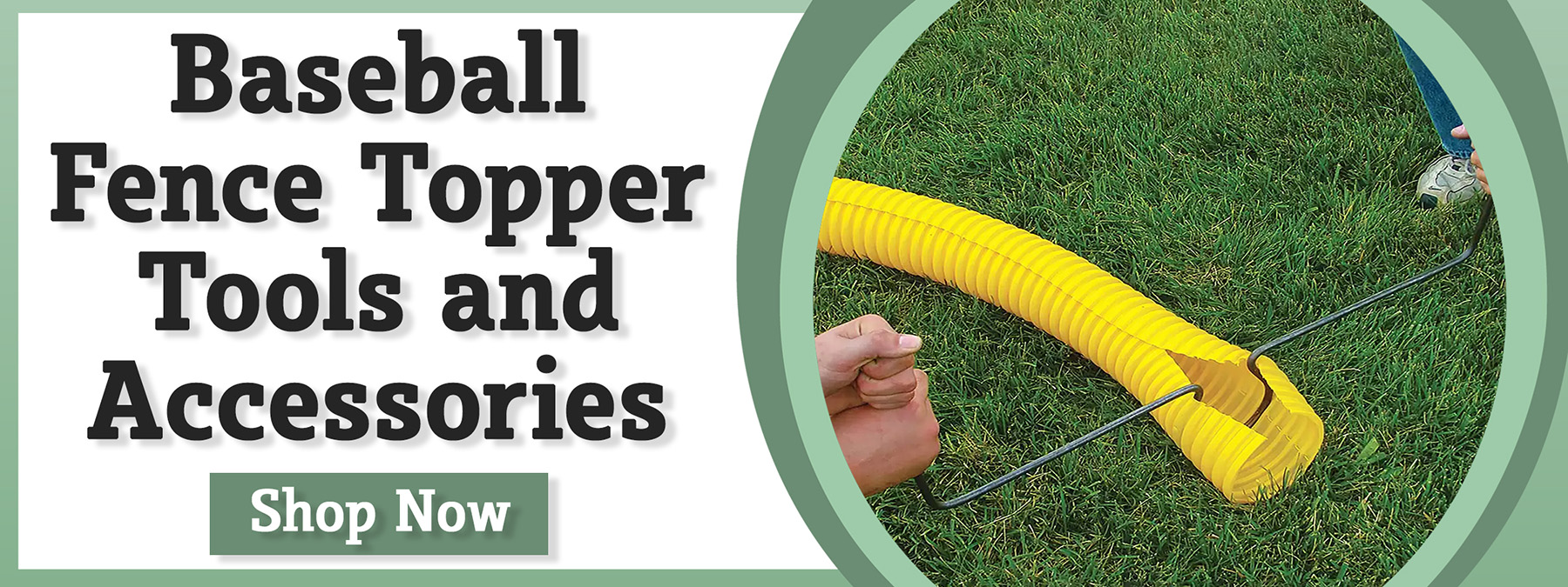 Baseball Safety Fence Topper for Chain Link Fence | Baseball Fence Topper